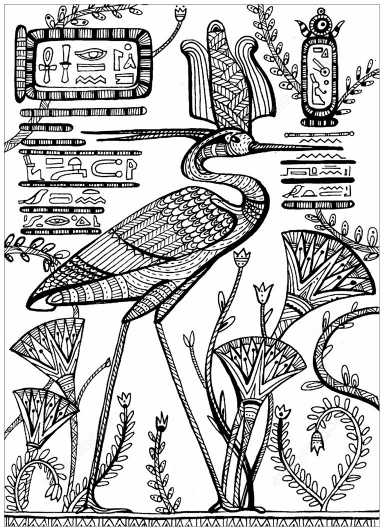 Egyptian Art To Color | Coloring Pages
